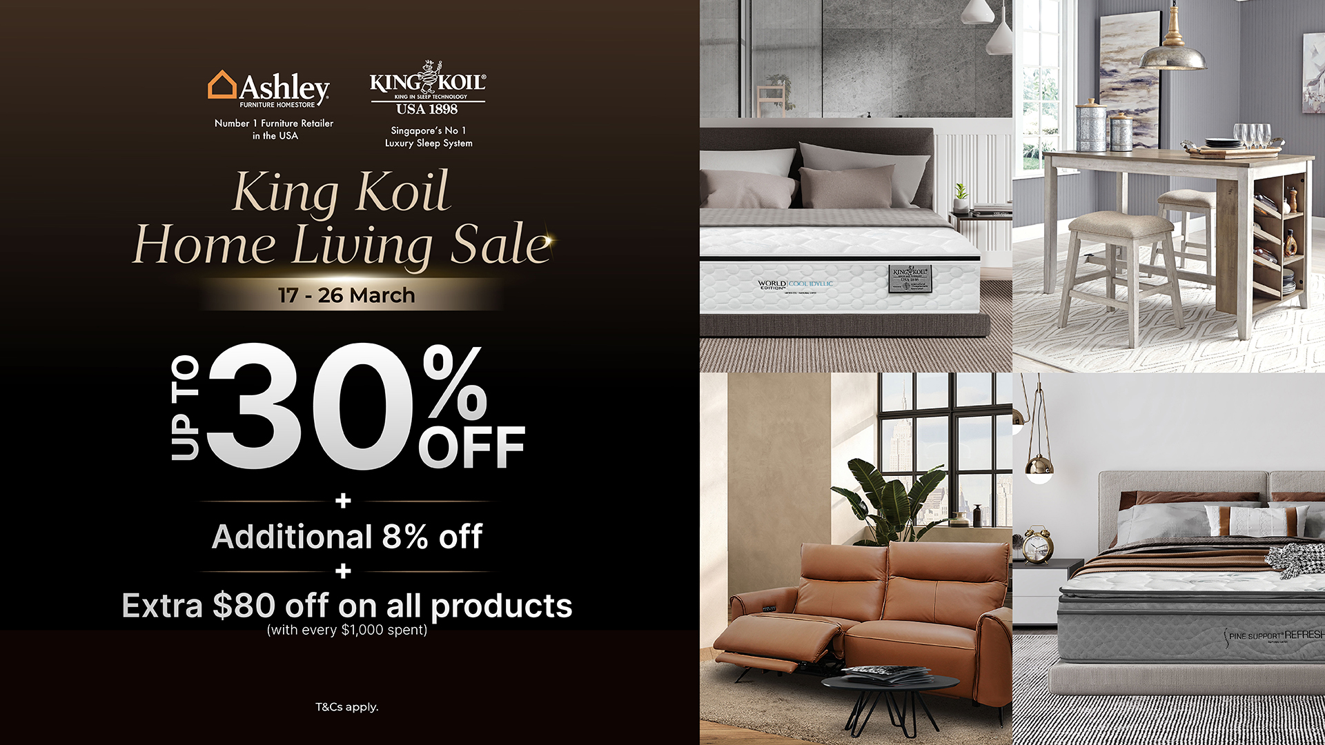 King Koil Home Living Sale | Up to 30% + Additional Discounts