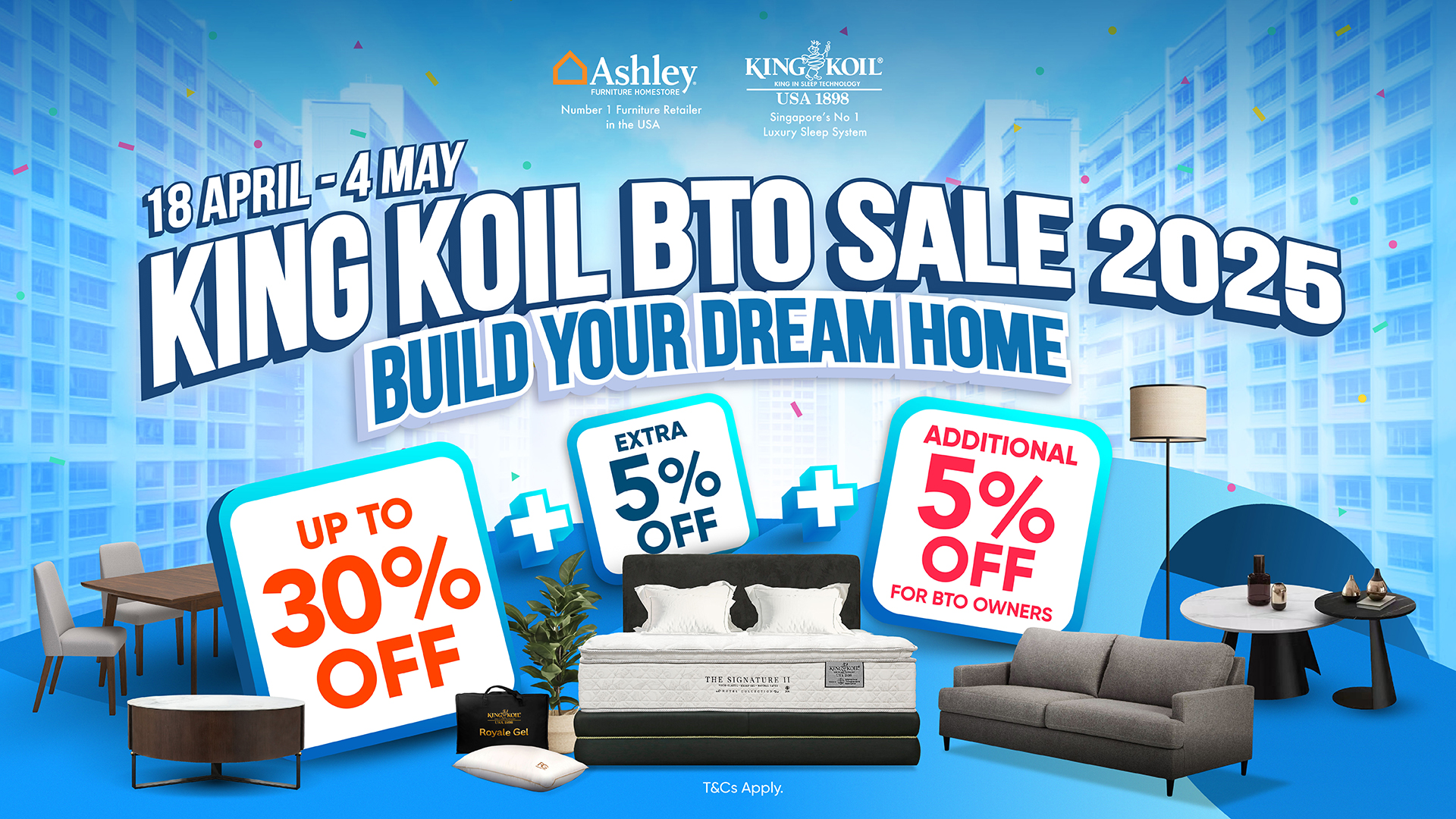 King Koil BTO Sale 2025 – Up to 30% OFF + Extra 10% for BTO Owners