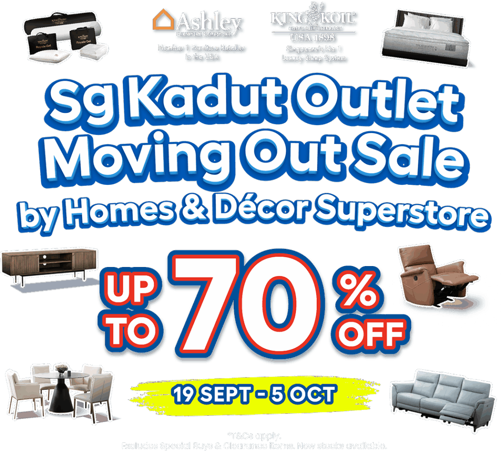 Sg Kadut Outlet Moving Out Sale | Up to 70% Off Ashley & King Koil