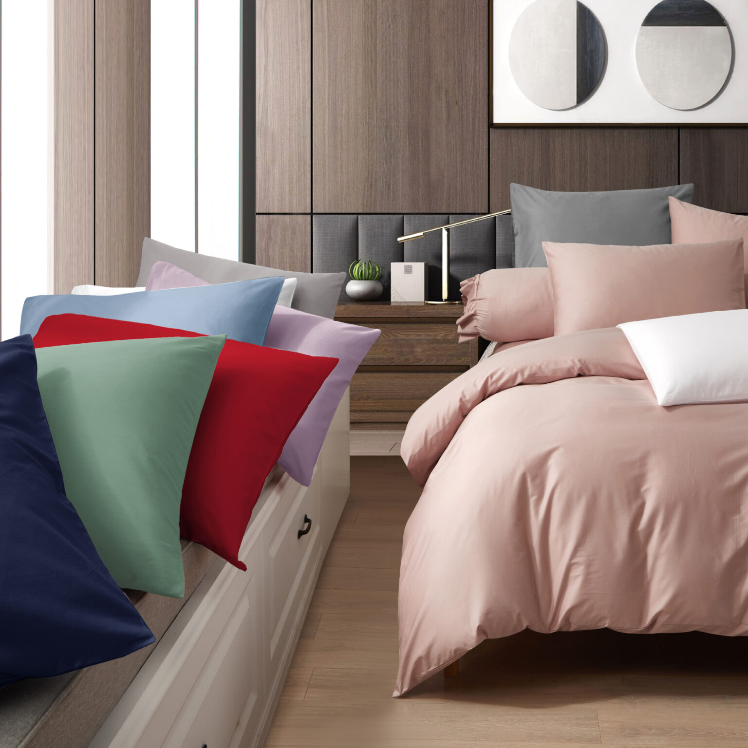 (Fitted Sheet Set) King Koil Colour Palette Collection 100% Premium ...